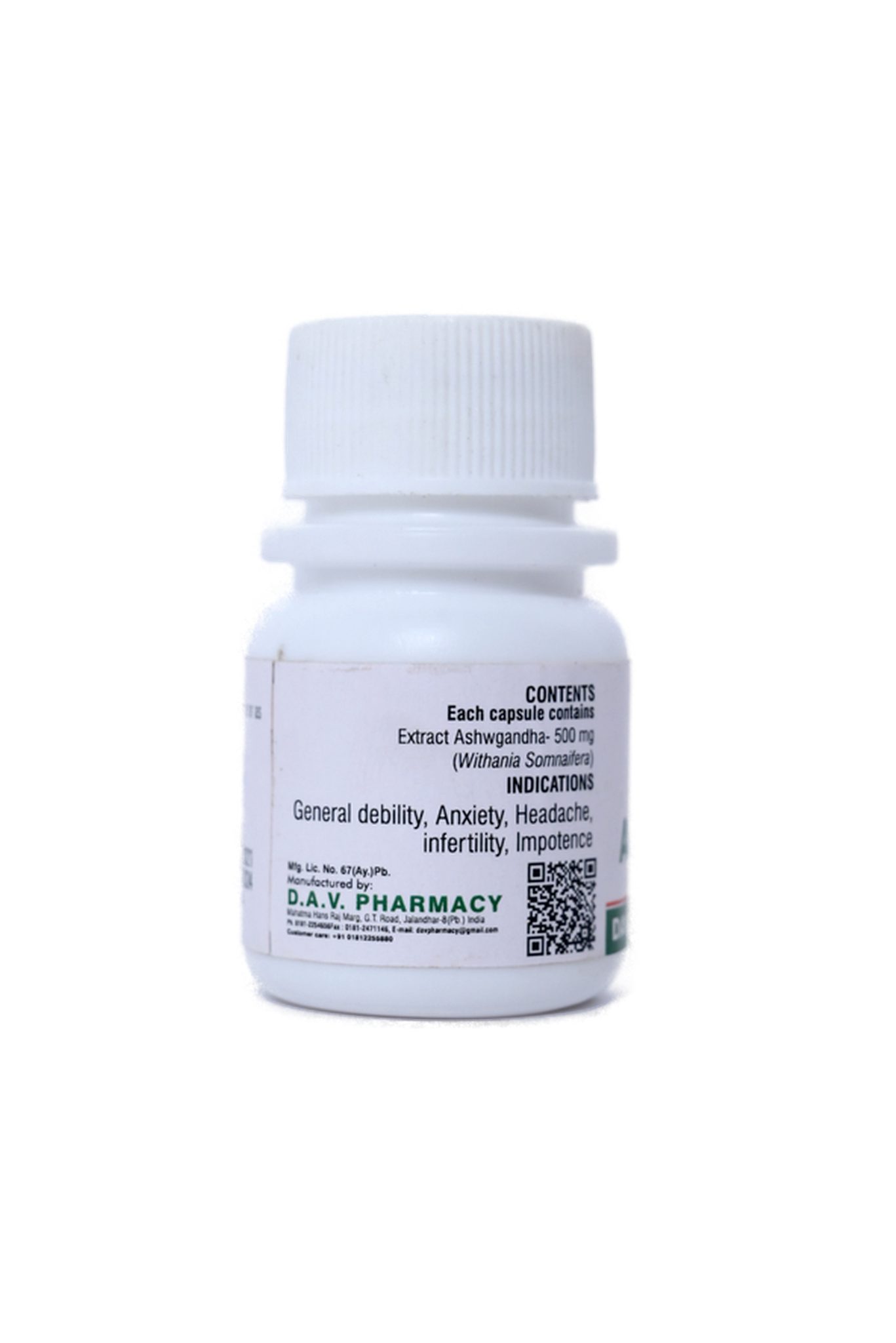 Ashwagandha Capsule - DAV Pharmacy